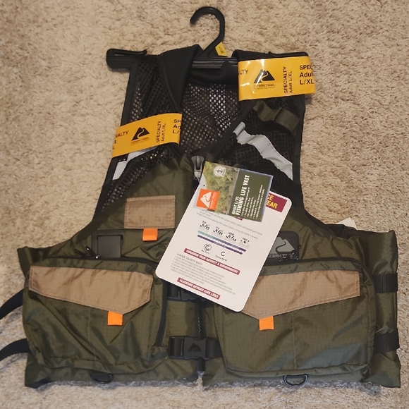 Ozark Trail | Jackets & Coats | Ozark Trail Adult Lxl Fishing Life Vest ...